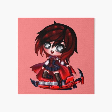 "Ruby chibi" Art Board Print by HellaKumii | Redbubble