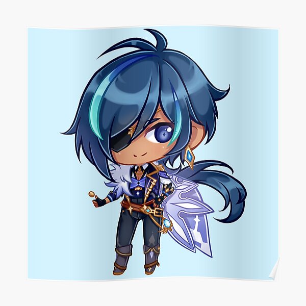 "Kaeya chibi" Poster by HellaKumii | Redbubble