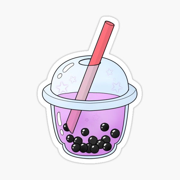 "Mini Taro Boba" Sticker for Sale by DragonGemPara | Redbubble