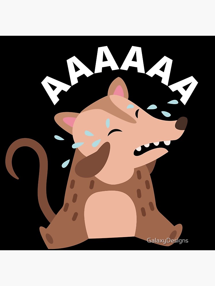 "AAAAAA crying Opossum Stressed Possum Funny Dank Meme" Poster by ...