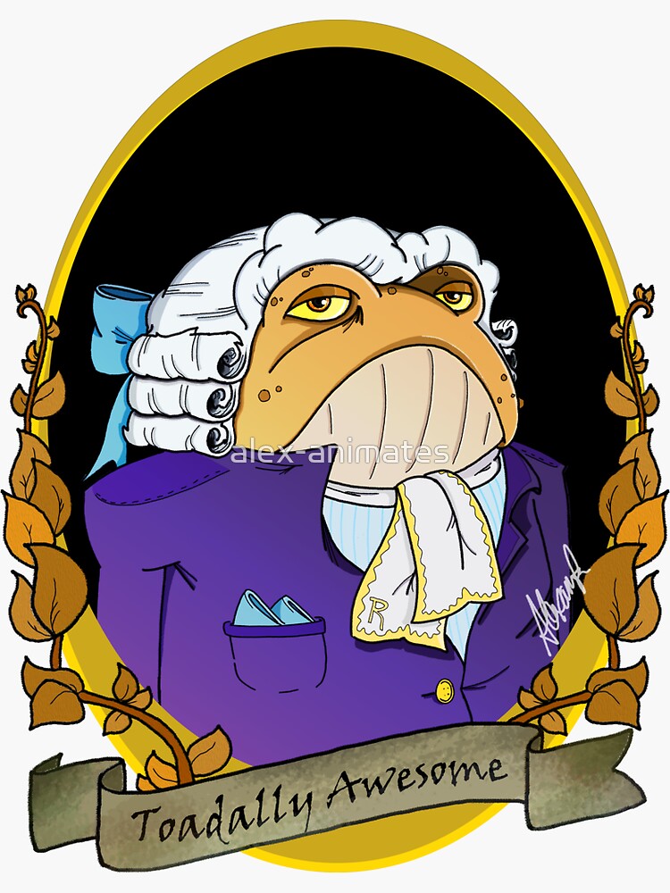 "Toadally Awesome" Sticker for Sale by alex-animates | Redbubble