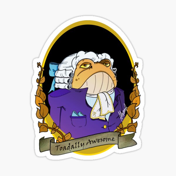 "Toadally Awesome" Sticker for Sale by alex-animates | Redbubble