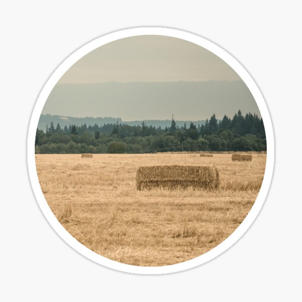 "Hay Bales" Sticker by awanderingsoul | Redbubble