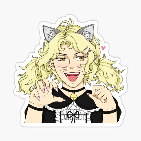 "Cat Girl" Sticker for Sale by SierraNmnl | Redbubble