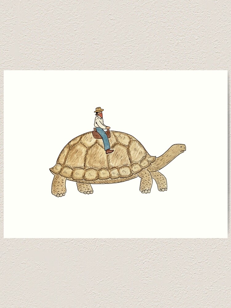 "Cowboy & Tortoise" Art Print for Sale by NateQuinnArt | Redbubble