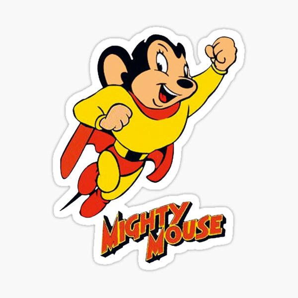 Mighty Mouse Stickers | Redbubble