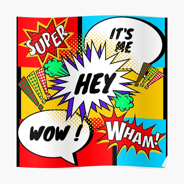 "comic strip" Poster by By-Meriam | Redbubble