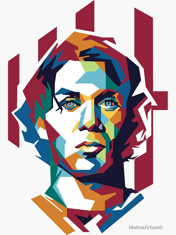 "MALDINI" Sticker for Sale by MaknaArtwork | Redbubble