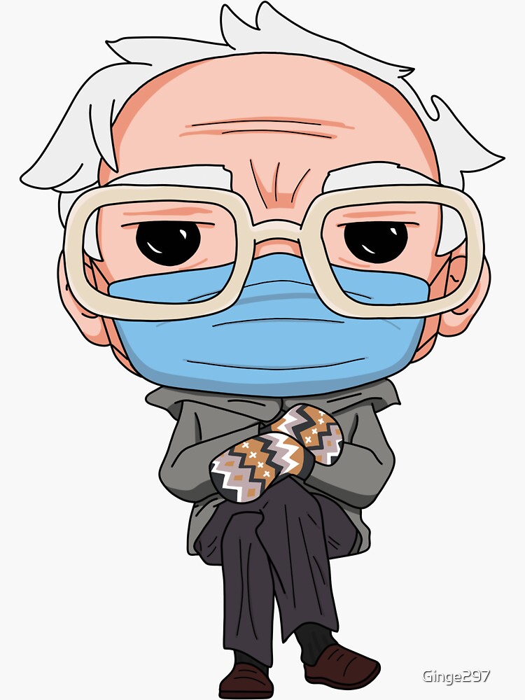 "Bernie sanders " Sticker for Sale by Ginge297 | Redbubble