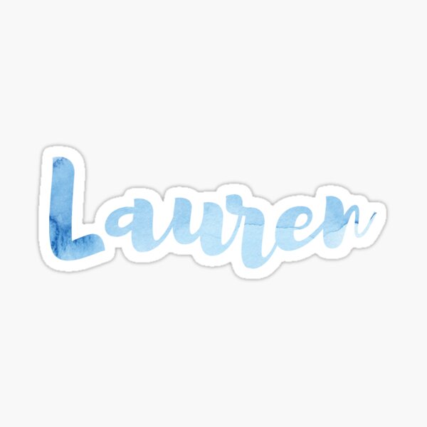 "Lauren" Sticker for Sale by ampp | Redbubble