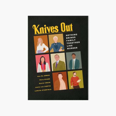 "Knives Out Poster Design" Art Board Print by Miggy21 | Redbubble