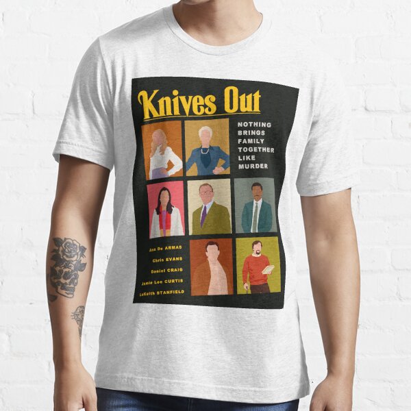 "Knives Out Poster Design" T-shirt for Sale by Miggy21 | Redbubble ...
