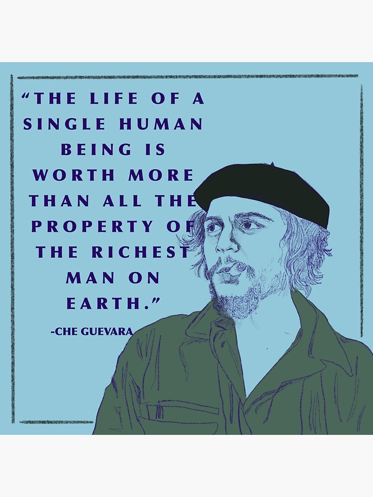 "Che Guevera Quote " Sticker for Sale by midiandsofi | Redbubble