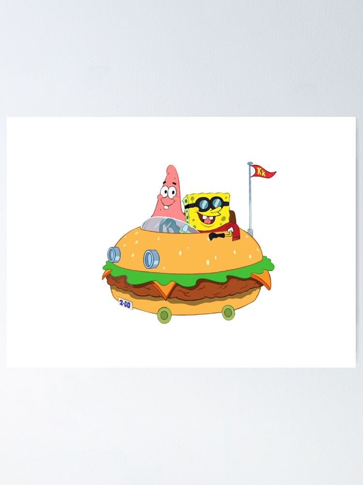 "Spongebob Burger Car" Poster for Sale by DesignsbyJaden | Redbubble