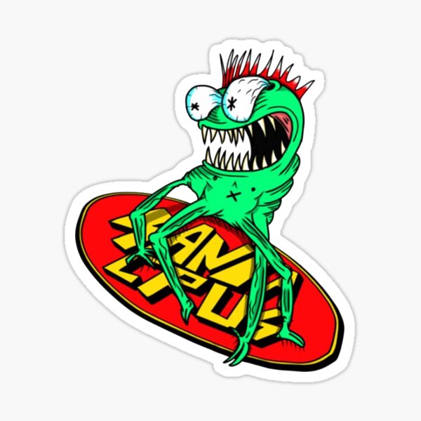 "santa cruz" Sticker for Sale by Halcyonjena | Redbubble