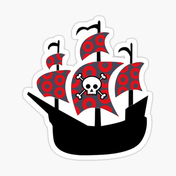 "Phish - Donut Pirate Ship " Sticker for Sale by Strings Stan | Redbubble