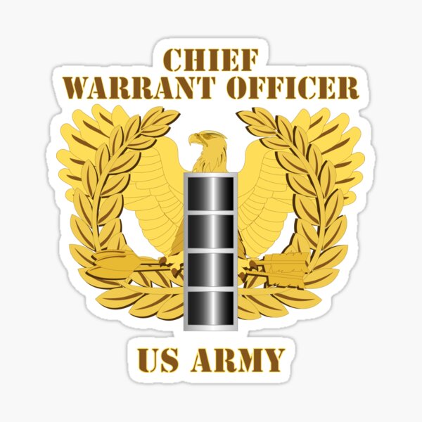 "Army - Emblem - Warrant Officer - CW4 wo DS" Sticker for Sale by ...