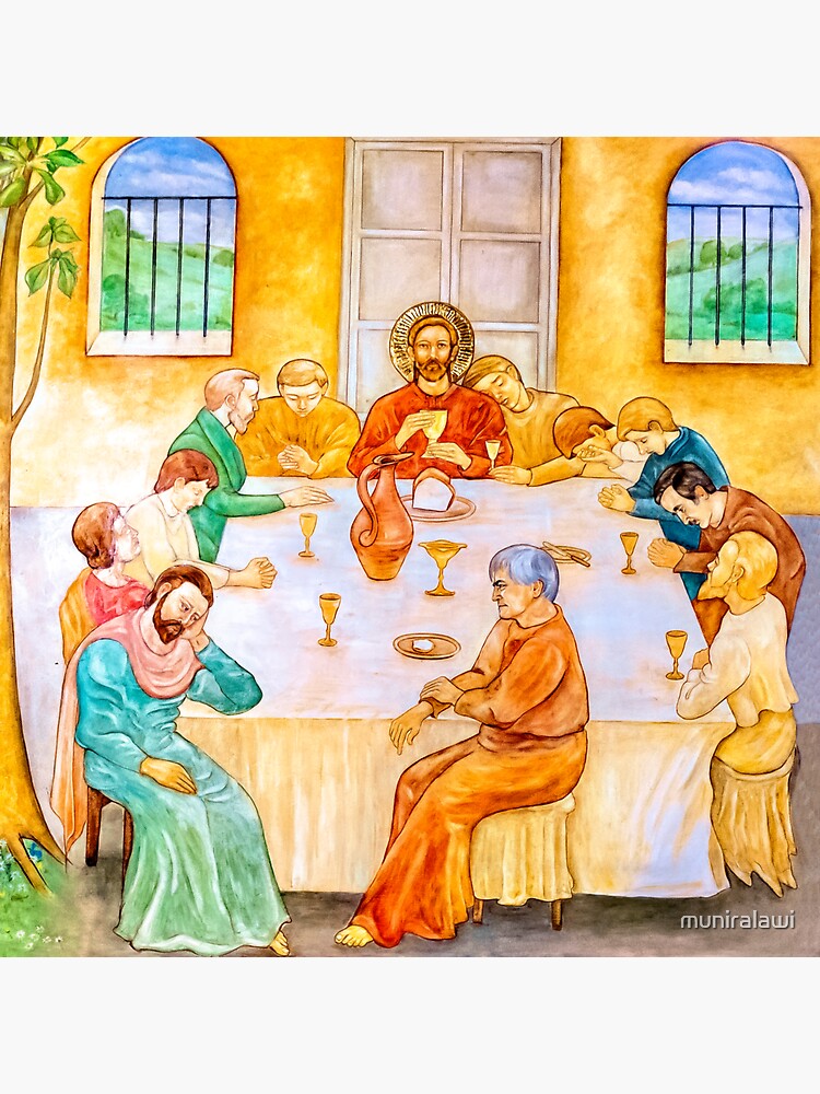 "Last Supper Scene" Sticker by muniralawi | Redbubble