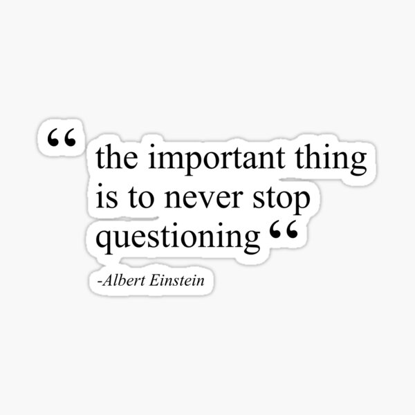 "Einstein quote" Sticker for Sale by Gagad | Redbubble