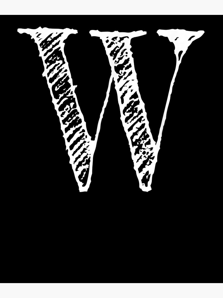 "Bold Letter W Decorative Alphabet Big Font Capital Letter" Poster for ...