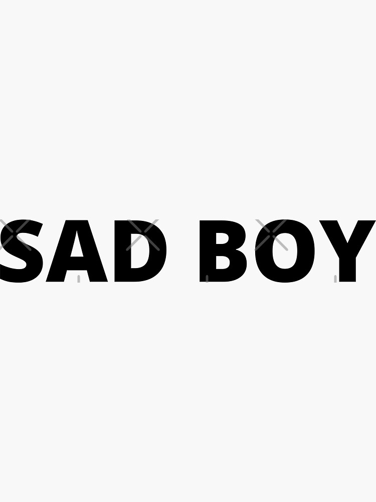"Sad Boy" Sticker for Sale by MohitJain1109 | Redbubble