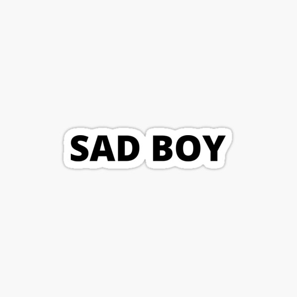 "Sad Boy" Sticker for Sale by MohitJain1109 | Redbubble