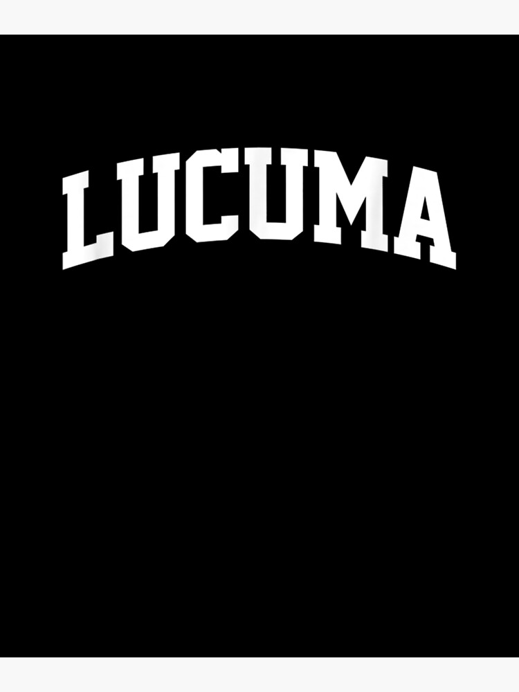 Lámina fotográfica «Lucuma Vintage Retro Sports Arch Gracioso gráfico ...