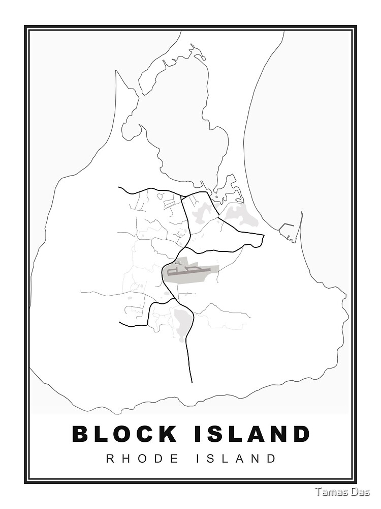 "Block Island Map" Poster for Sale by sibudas | Redbubble