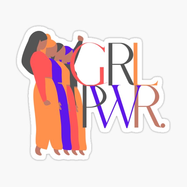 "Girl Power GRL PWR" Sticker by trifosa-olfi | Redbubble