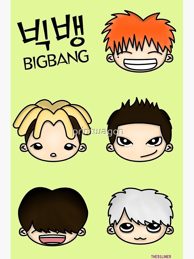 "Big Bang Fan Art 1.0" Poster by printwagon | Redbubble