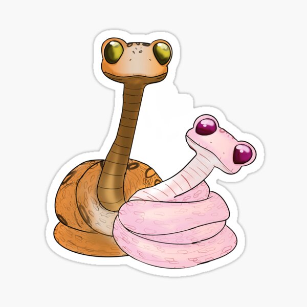 "Cute Snakes" Sticker for Sale by hartart2020 | Redbubble