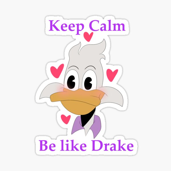 "Drake Mallard // Darkwing Duck" Sticker for Sale by BeneTheGoddess ...