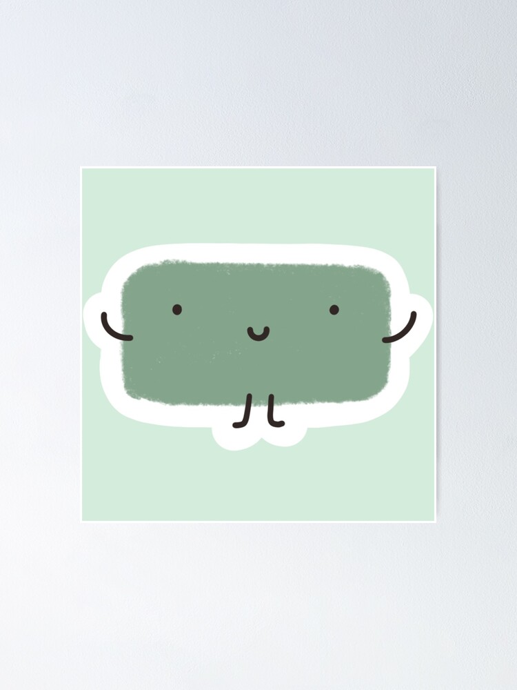 "Cute Rectangle Shape Doodle(view shop for sticker series)" Poster for ...