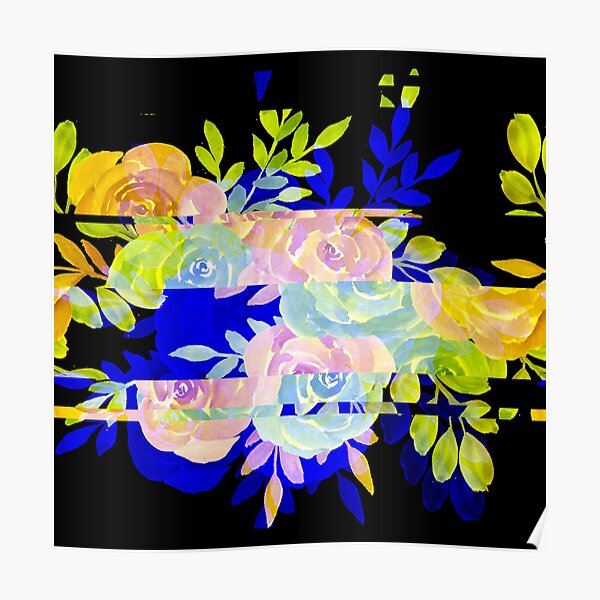"Distorted flower" Poster by airspecter | Redbubble
