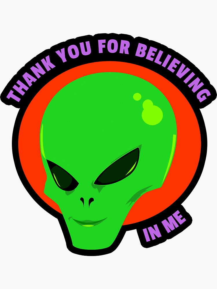 "Alien Funny Pun UFO Extraterrestrial Mars Space Sci Fi Humor" Sticker ...