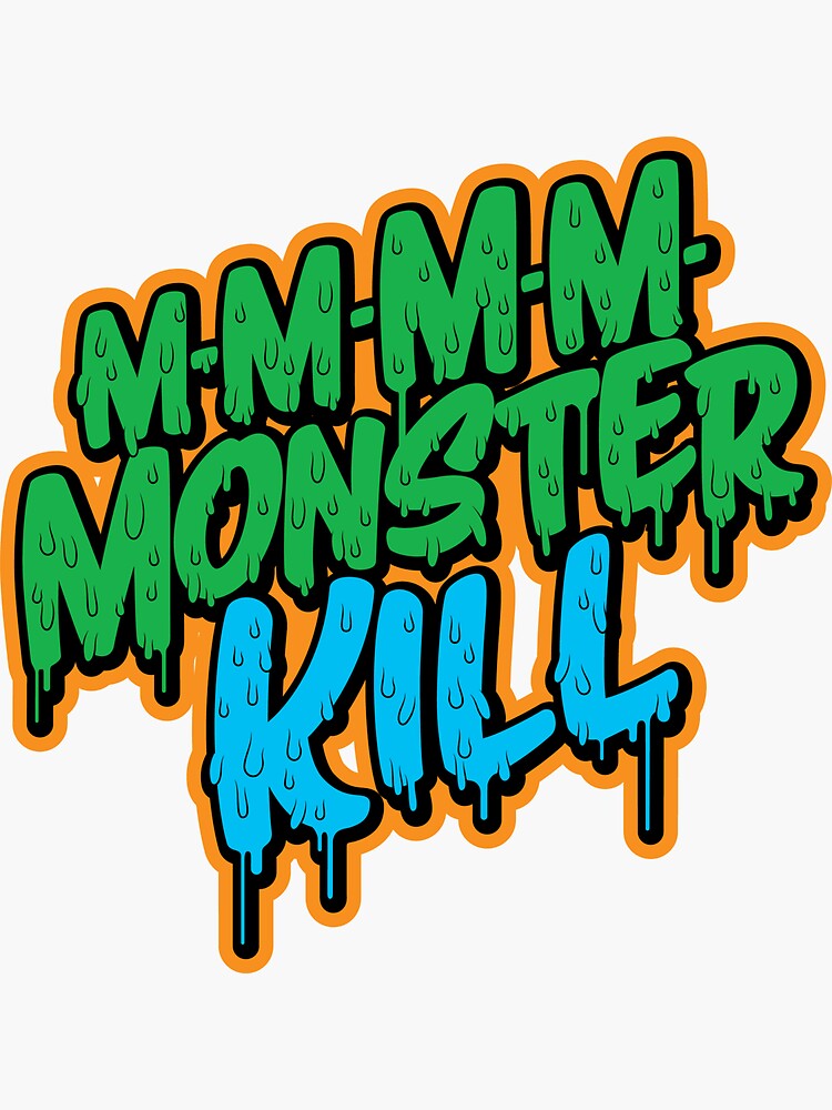 "Monster Kill" Sticker by wreckists | Redbubble
