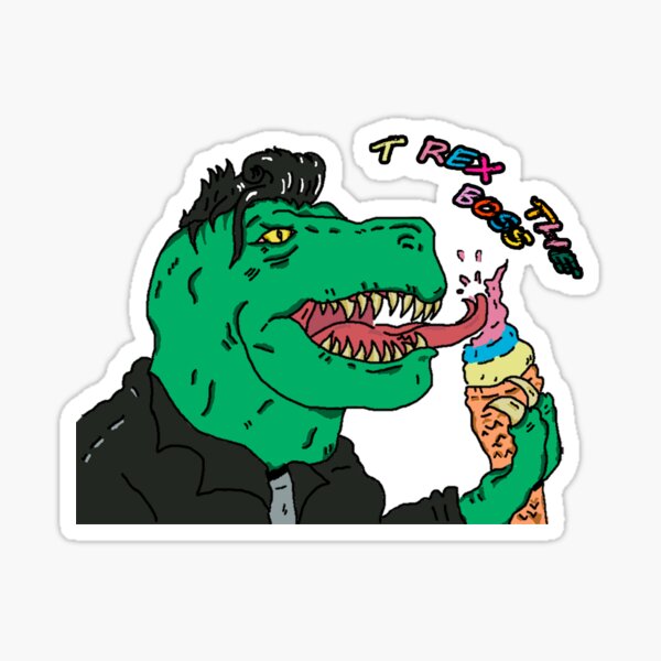 "elvis t rex" Sticker for Sale by ragnacold | Redbubble