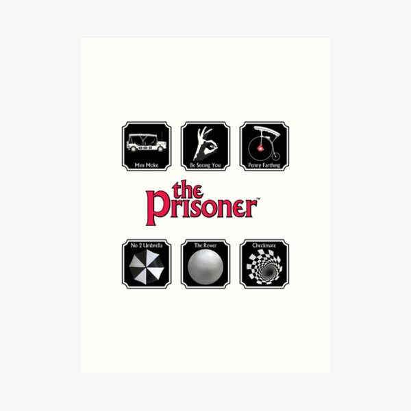 "THE PRISONER - STICKER PACK" Art Print for Sale by KoolDsigns-FLIX ...
