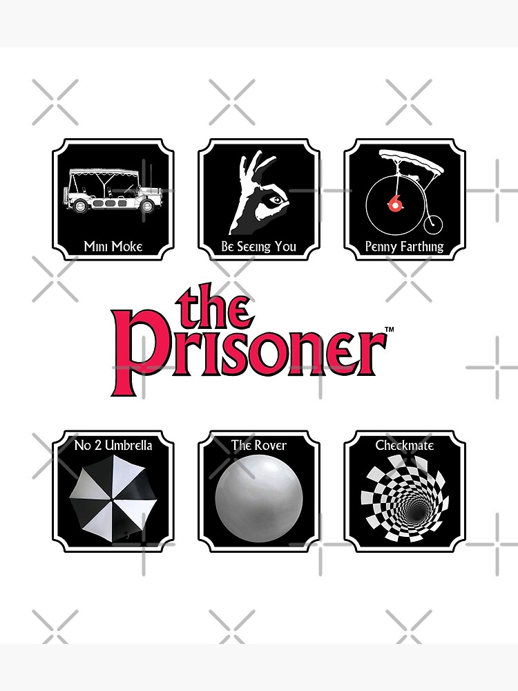 "THE PRISONER - STICKER PACK" Art Print for Sale by KoolDsigns-FLIX ...