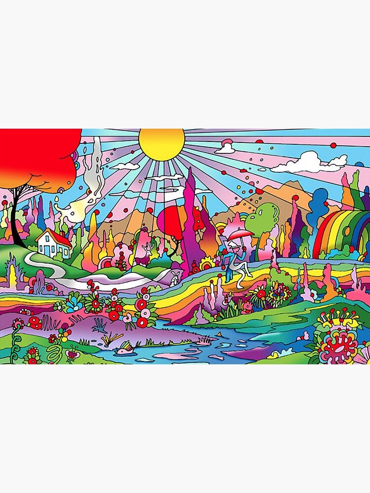 "Animated colorful Trippy Summer " Sticker by RobiskoStore | Redbubble