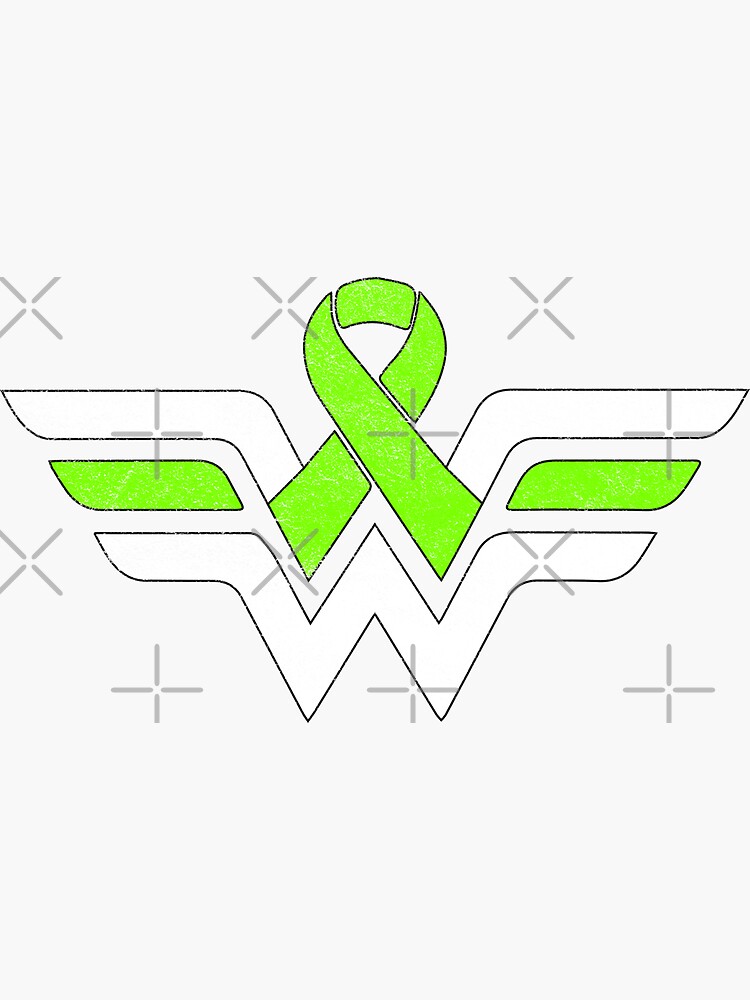 "Bipolar Disorder Green Awareness Ribbon " Sticker for Sale by ...