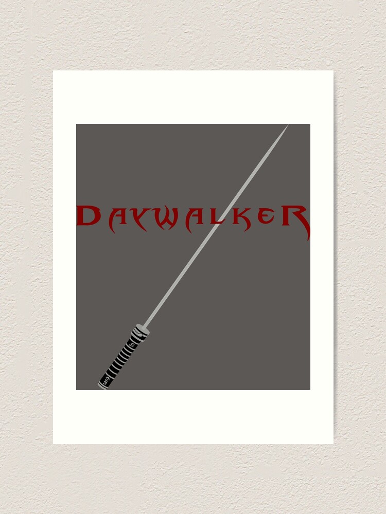 "Blade Daywalker Sword Vampire Hunter Logo Sign" Art Print by NerdsLoot ...