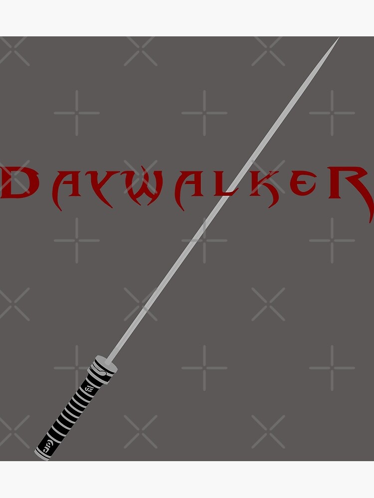 "Blade Daywalker Sword Vampire Hunter Logo Sign" Art Print by NerdsLoot ...