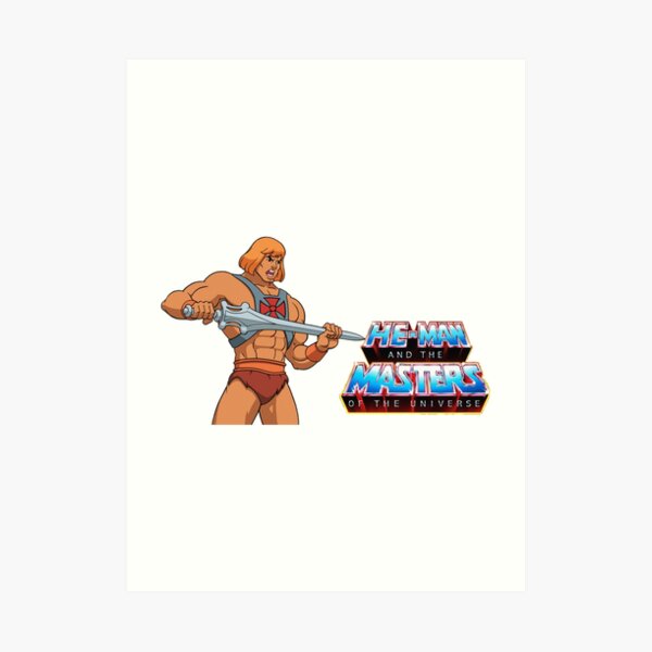 "He-Man Sticker" Art Print for Sale by Yorino | Redbubble