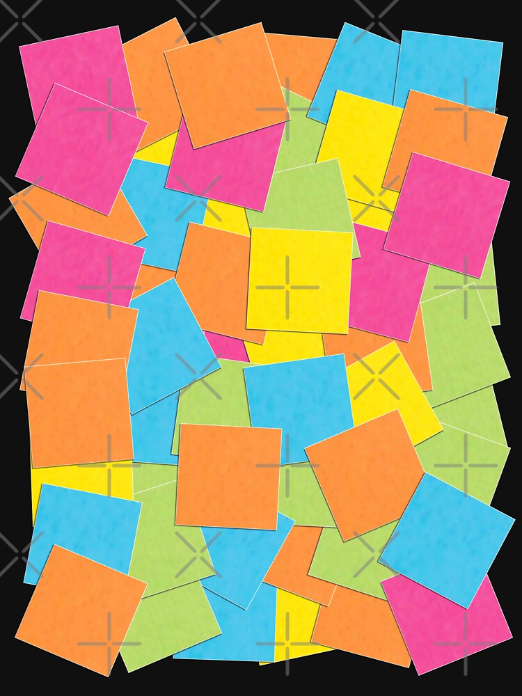 "Sticky Notes Pattern" T-shirt for Sale by mariejosee22 | Redbubble ...