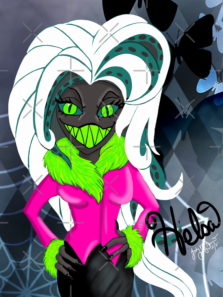 Hazbin Hotel Helsa Von Eldritch Sticker For Sale By Artbyjodysanner Redbubble