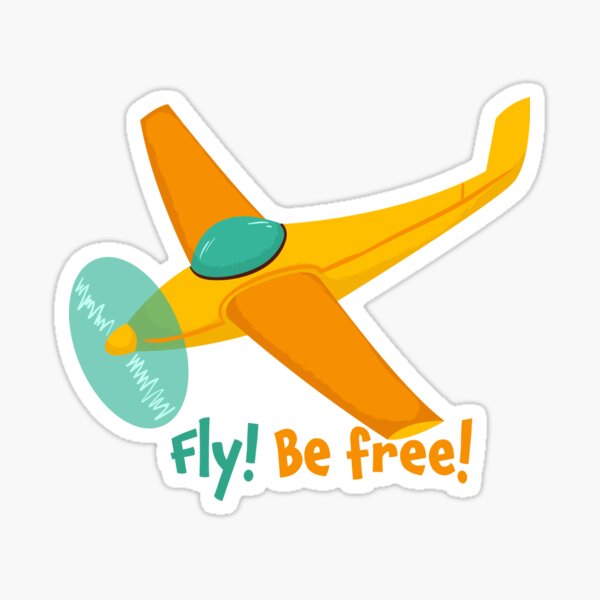 "FLY! BE FREE!" Sticker by UNITEES21 | Redbubble