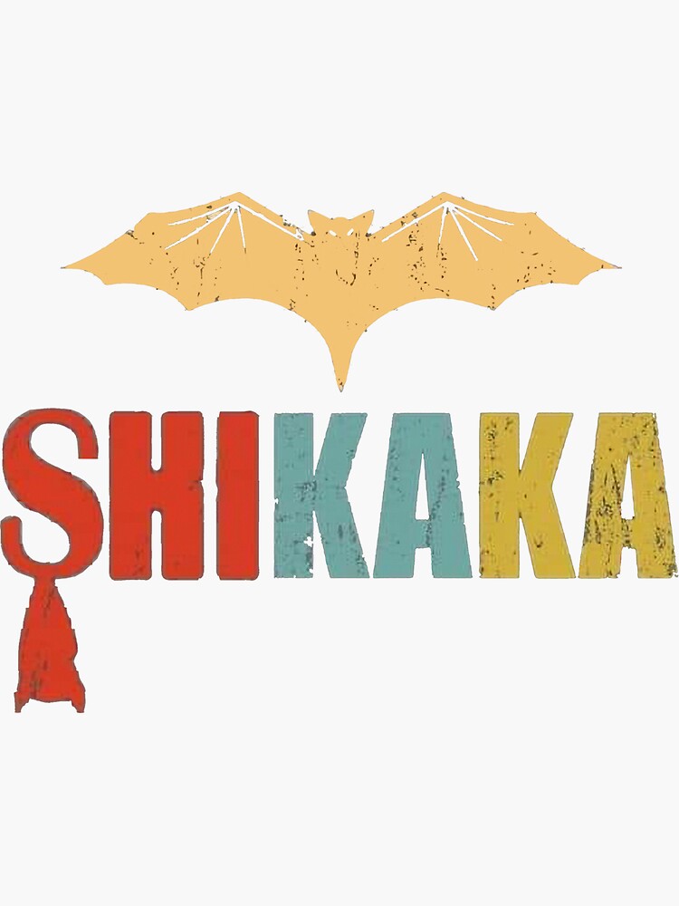 "Ace Venture Shikaka bat shirt" Sticker for Sale by TOCOZA | Redbubble