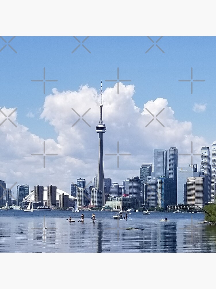 Acrylblock for Sale mit "CN Tower über dem Ontariosee und der ...