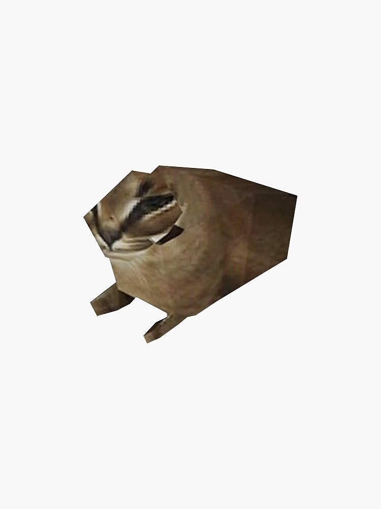 "Big Floppa Low-poly Cat" Sticker for Sale by TheKeyToReality | Redbubble